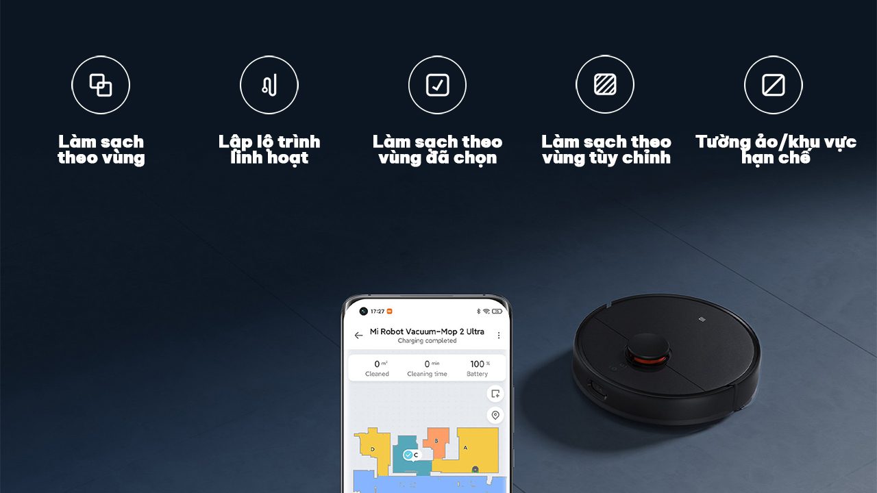 Robot hút bụi Xiaomi Mop 2 Ultra giá rẻ - Cao Thiên Phát